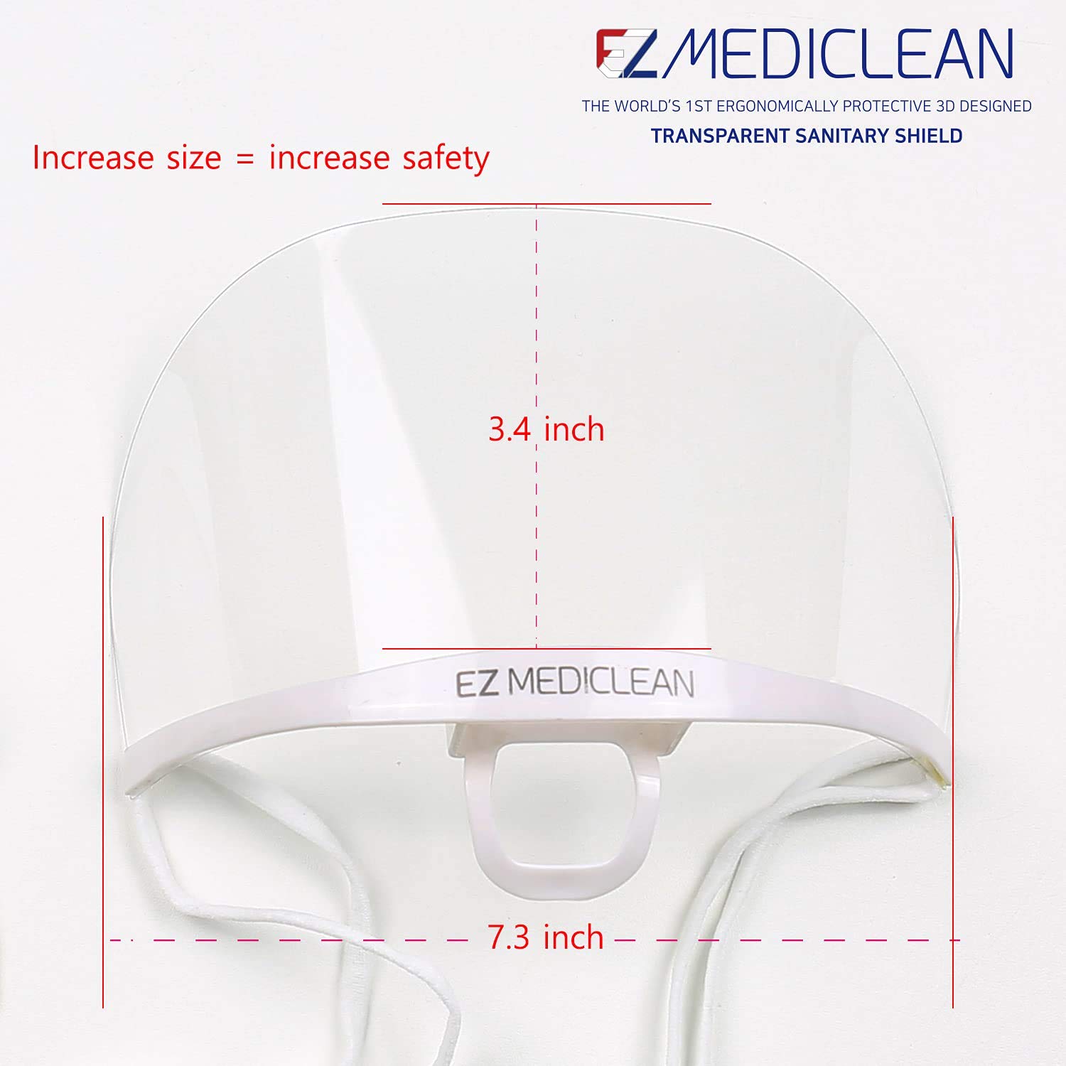 SERENITA Safety Face Shield 10 Pack Reusable Goggle Shield Face Visor Transparent Anti-Fog Layer Protect Eyes from Splash