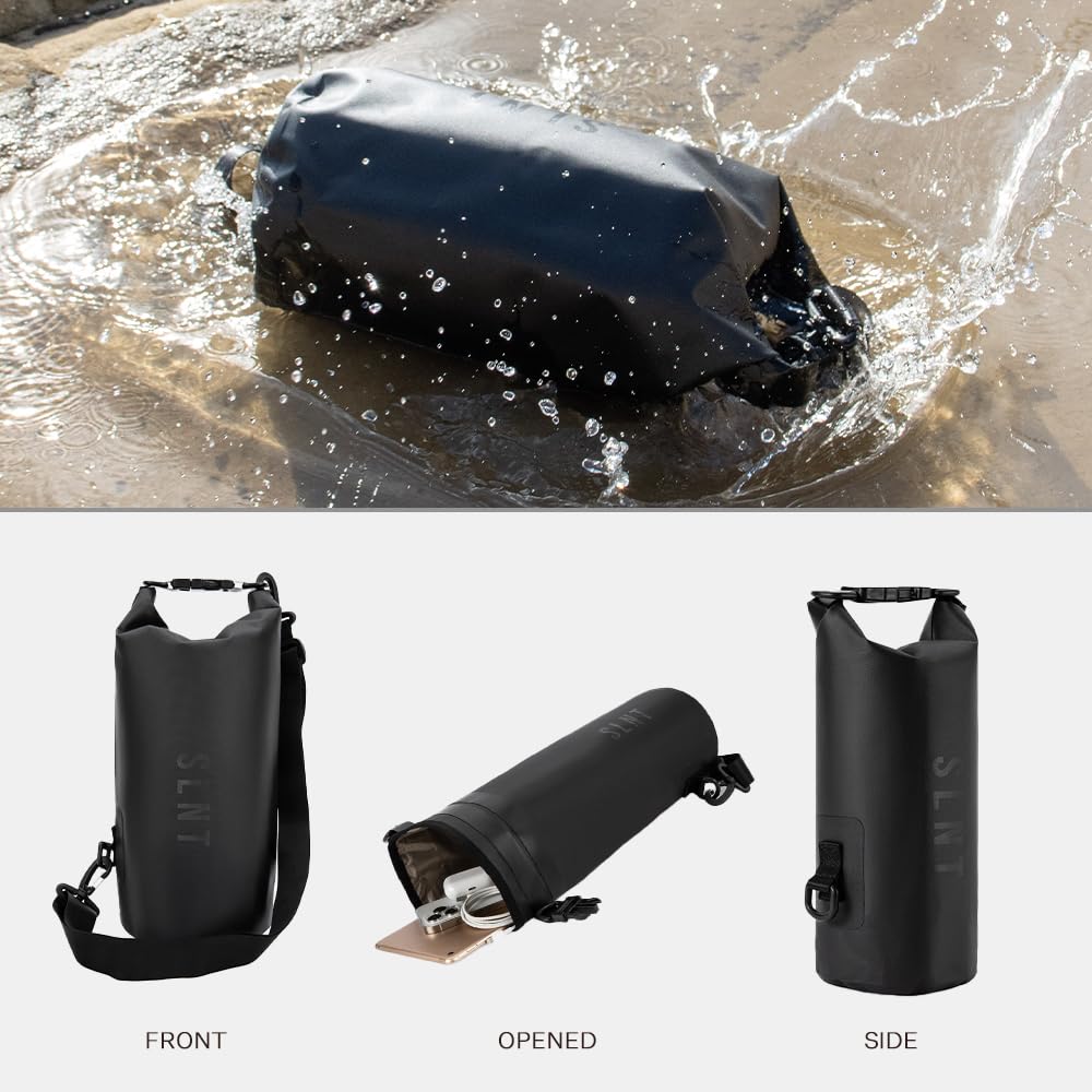 Silent Pocket SLNT Waterproof Faraday Dry Bag Military-Grade Nylon 5 Liter Faraday Bag - RFID Signal Blocking Dry Bag/Waterproof Backpack Protects Electronics from Water, Spying, Hacking