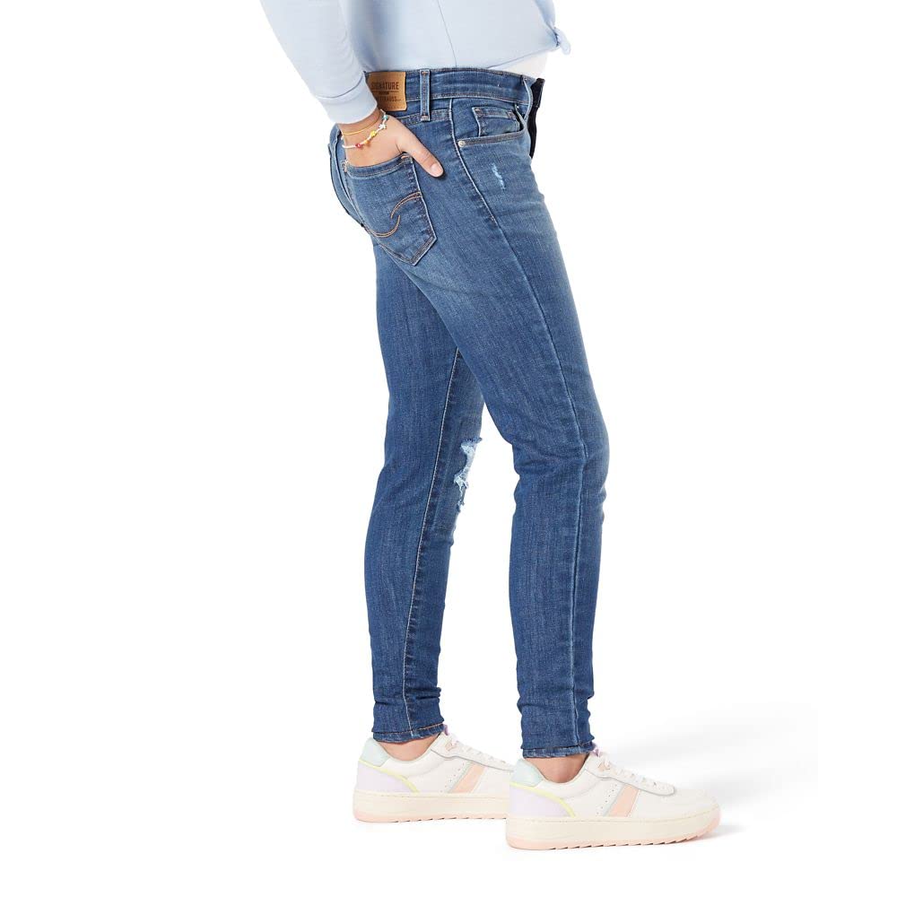Signature by Levi Strauss & Co. Gold Girls' Super Skinny Jeans, (New) Totally Topaz, 7