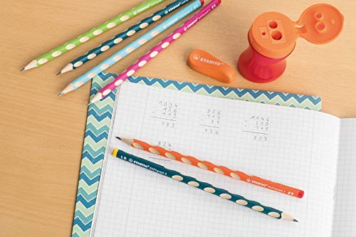 STABILO Colouring Pencil EASYcolors - Classpack of 48 pcs - Assorted 12 Left Handed & 36 Right Handed