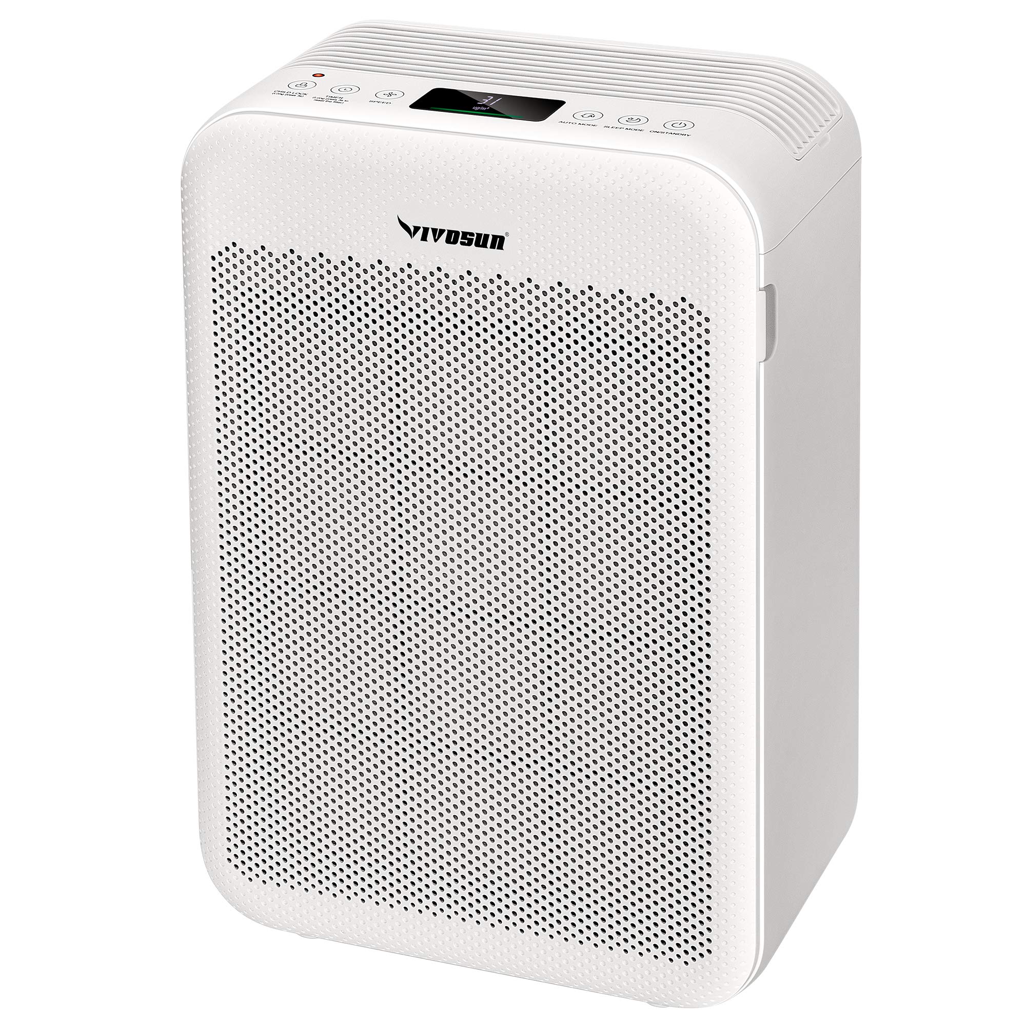 VIVOSUN 5-in-1 H13 True HEPA Filter for Large Rooms up to 700 Sqft with PM2.5 Indicator, White