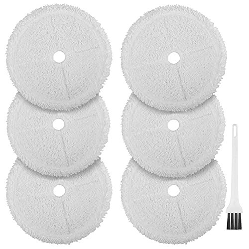 Steam Mops Cleaning mop Pads Replacement for Bissell 3115 2859 Series SpinWave Wet and Dry Robot Vacuum Reusable pad(6 Pack) …