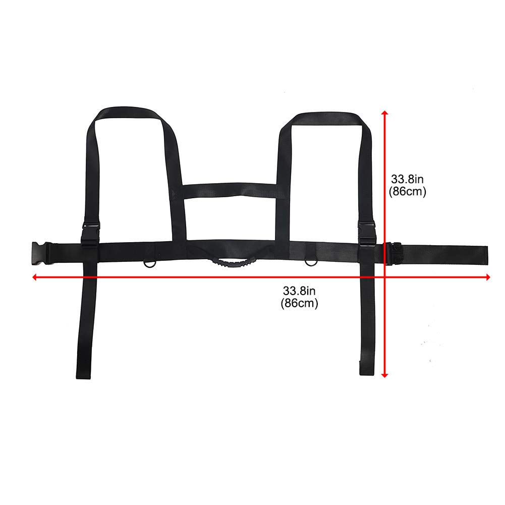 TUXI Ski Trainer Harness Ski Training Harness Safety Belts for - Skating, Skateboarding, Roller Skating Training,Black
