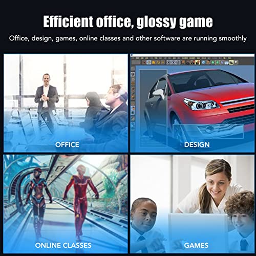 VINGVO 15.6in Laptop, Long Battery Life High Performance Processor FHD Screen Portable Laptop Ultra Thin for Work (16+1TB US Plug)