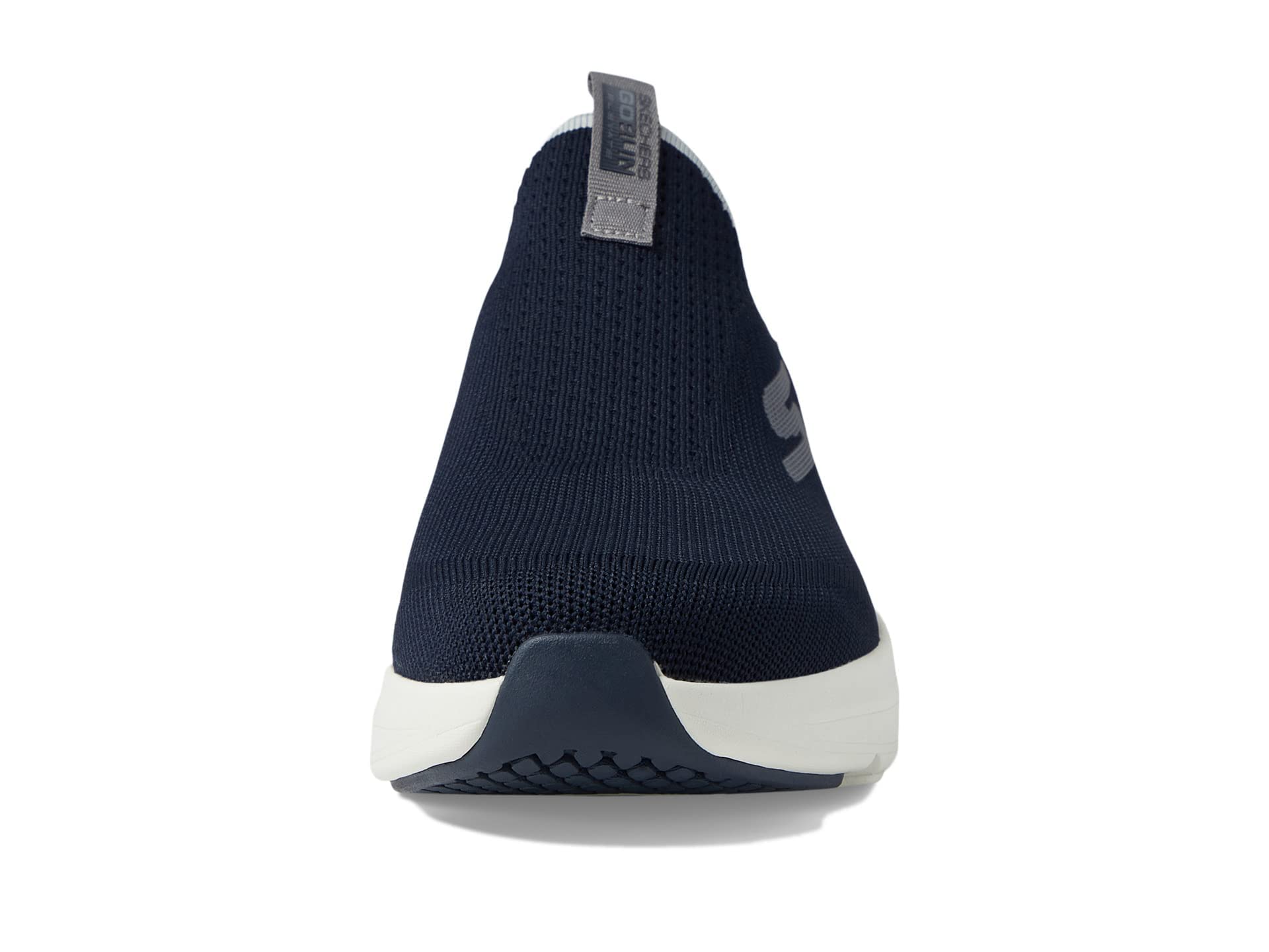 Skechers Men's GOrun Elevate-Athletic Slip-On Workout Running Shoe Sneaker with Cushioning, Navy/Grey, 8.5