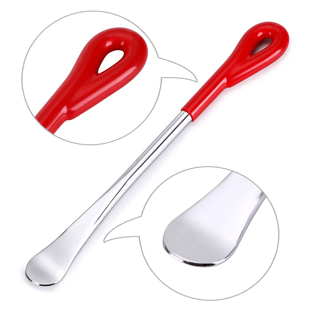 Sumnacon Tire Levers Spoon Set, Durable Heavy Duty Motorcycle Bike Car Tire Irons Tool Kit with Hanging Hole,3 Pcs Tire Changing Spoon + 2 Pcs Rim Protector,Red