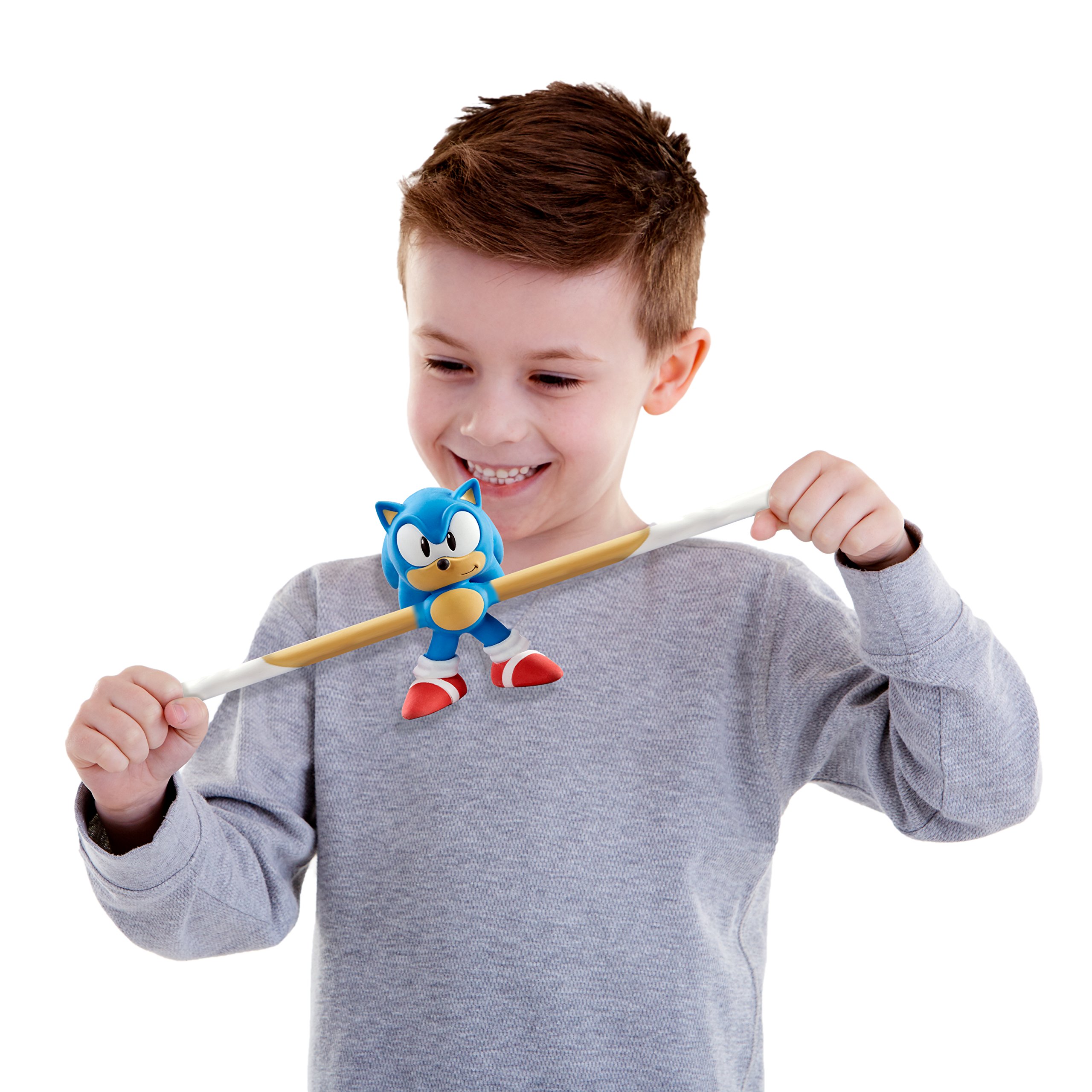 Stretch Armstrong ENT_553271 Sonic The Hedgehog Vlad & Niki Crazy Rocketship Expanding 2-Level Rocket Playset with Handle Includes Vehicles, Figures, Stickers, and Tattoo Sheet, Multicolor
