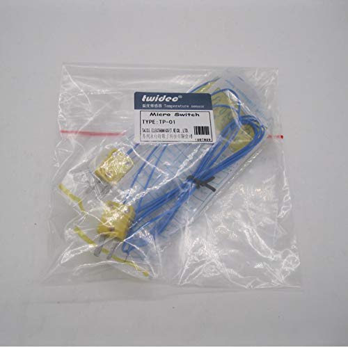 Twidec/2Pcs K-Type Temperature Probe Sensor Mini-Connector Thermocouple(Temperature Range: -50~250°C)2M TP-01