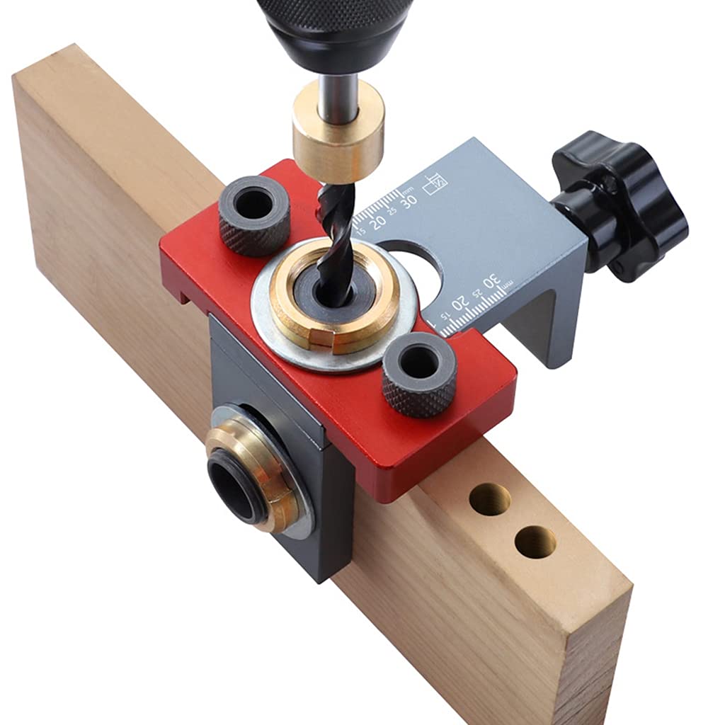 Self Centering Dowel Jig Kit Woodworking Center Finding Doweling Drill Guide Jig Kit Precise Locator Dowel Jig Locator Drill Template Guide