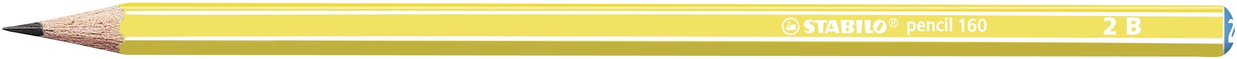 STABILO 160 2B Graphite Pencil - Assorted Colours (Pack of 4)