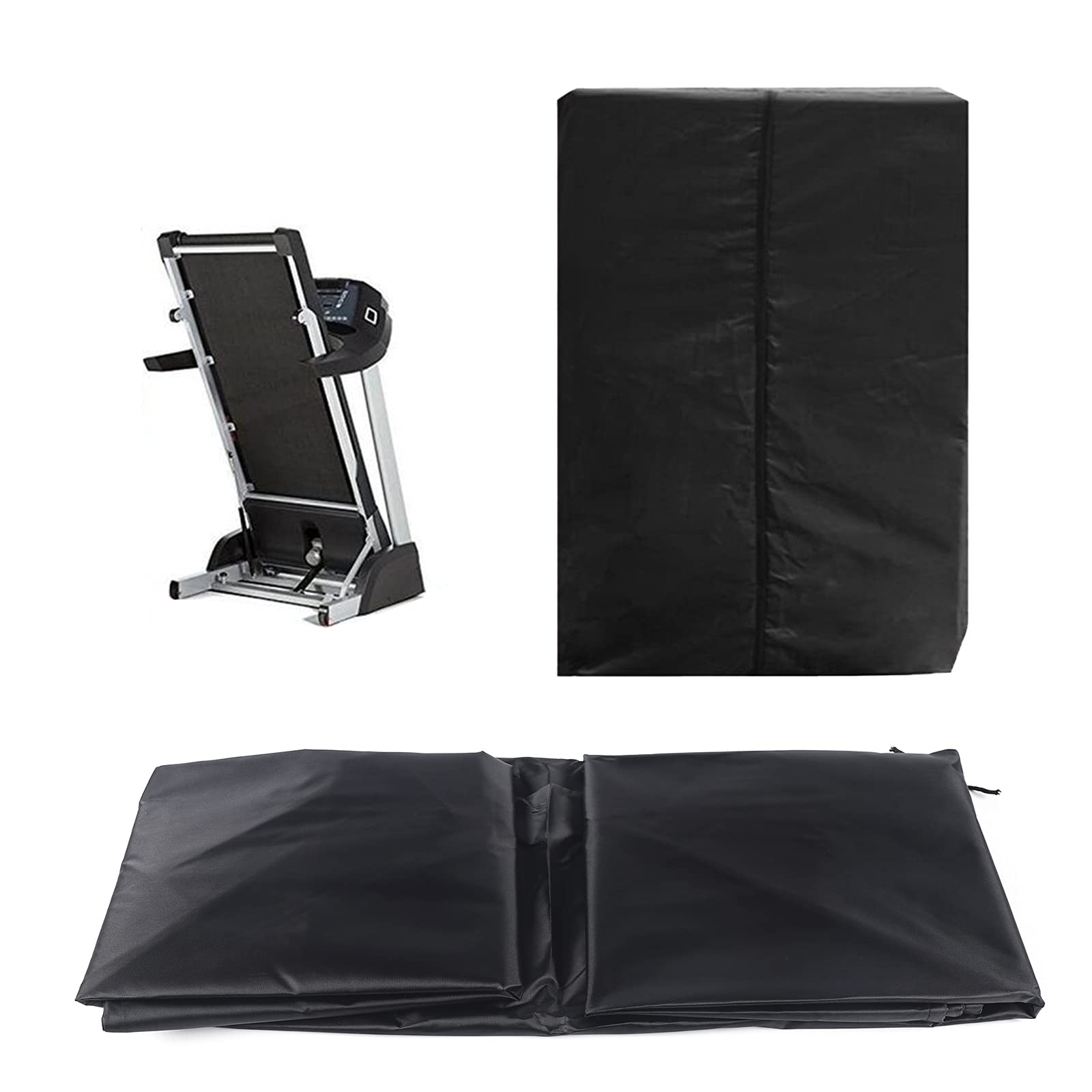 YIYIBYUS Folding Treadmill Protector Cover, Waterproof Outdoor -Oxford Cloth Cover for for Elliptical Machine and Exercise Bikes Running Machine,Home or Outside,37.4× 29.5× 62.99 in