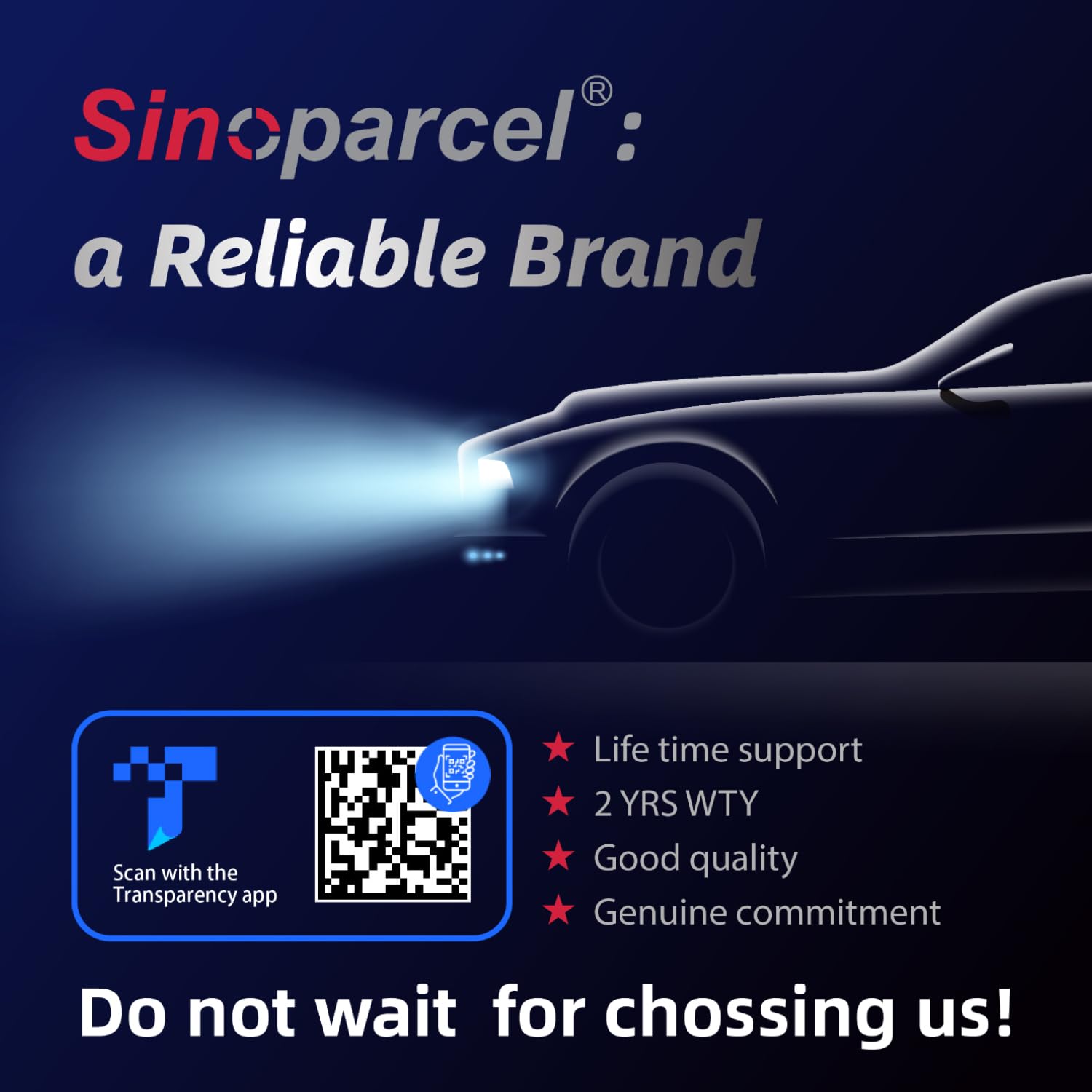 Sinoparcel D2S Xenon HID Headlight Bulbs - 8000K 35W High Low Beam 66240 85122UB 66040,etc Replacement Lights -2Yr WTY- Pack of 2