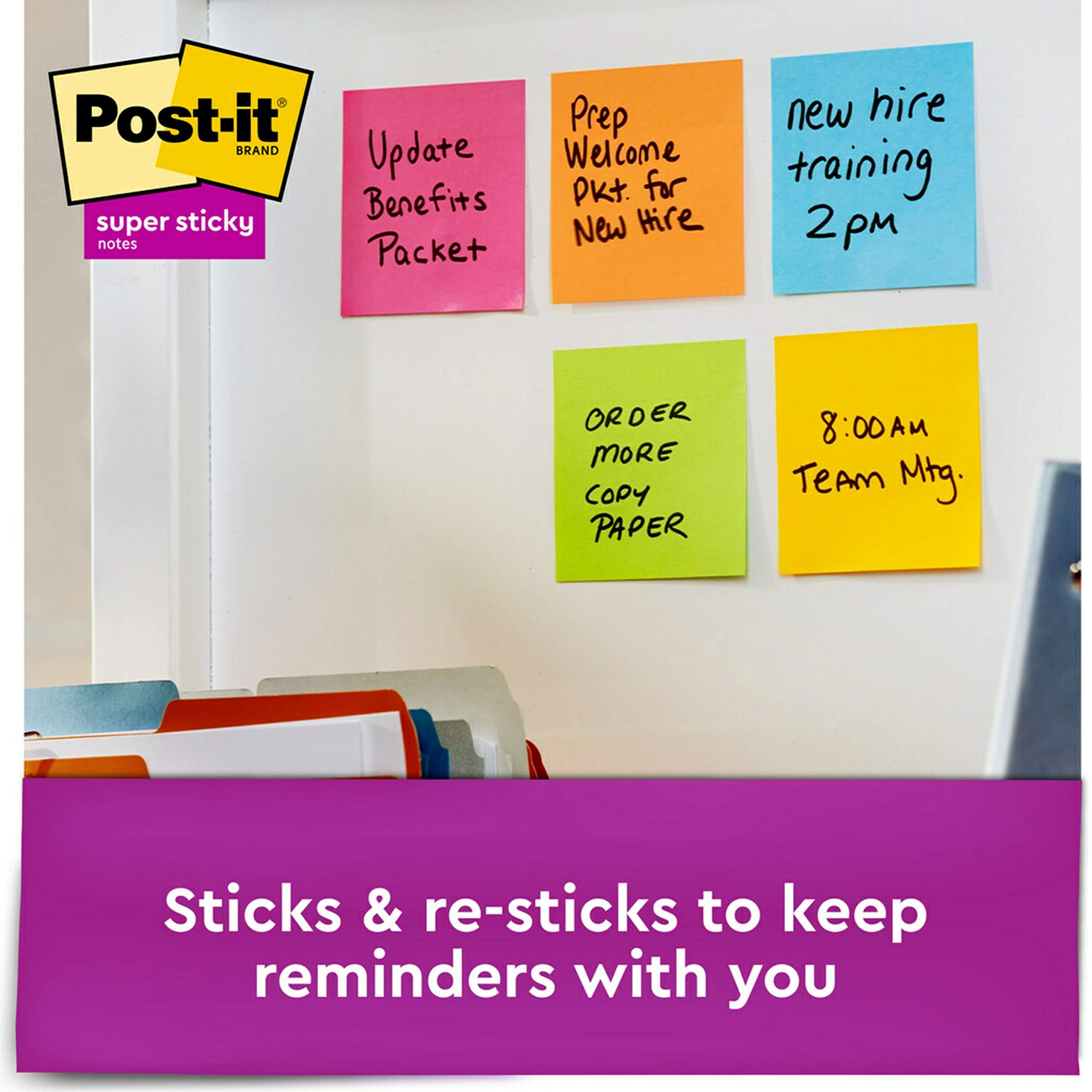 Post-it Super Sticky Pop-up Notes, 3x3 in, 18 Pads, 2x the Sticking Power, Energy Boost Collection, Bright Colors, Recyclable (R330-18SSAUCP)