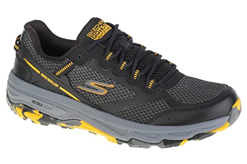 Skechers mens Go Run Trail Altitude - Marble Sneaker, Black/Yellow, 9.5 US