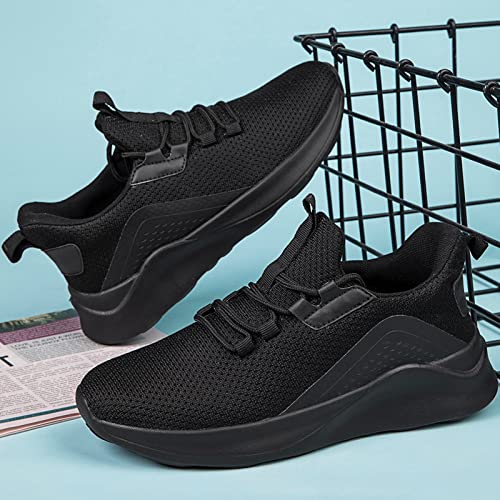 WCIDFY Womens Running Shoes Tennis Sneakers Lightweight Sports Workout Sneakers Black Womens Size 9.5