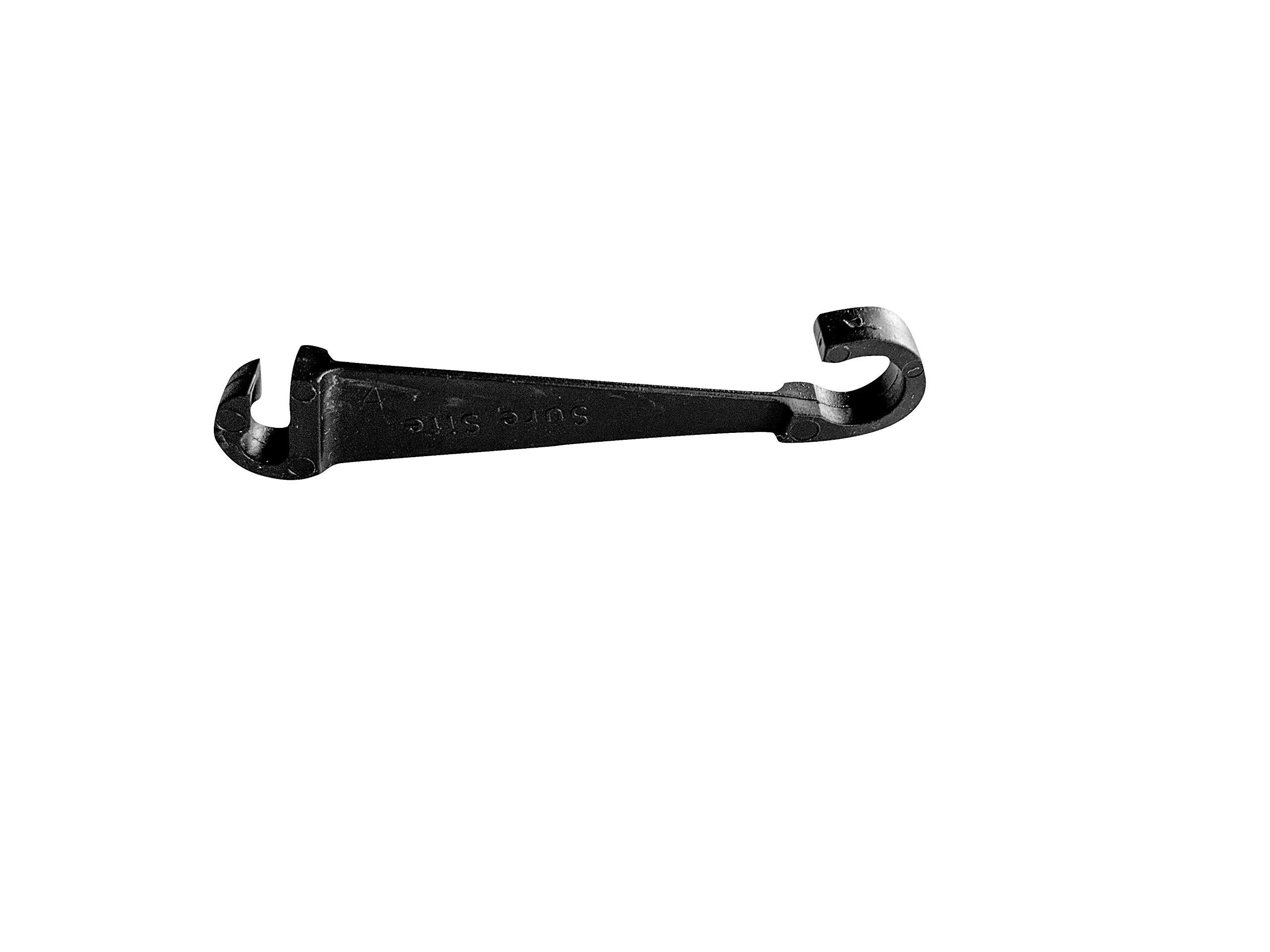 SURE SITE Clay Pigeon Target Hangers 10-Pack. Small, Lightweight, Reusable with Hooks on Each End. Attach to Fence, Line. Orange for Excellent Visibility. Holds Clay Targets, Water Balloons, Cans