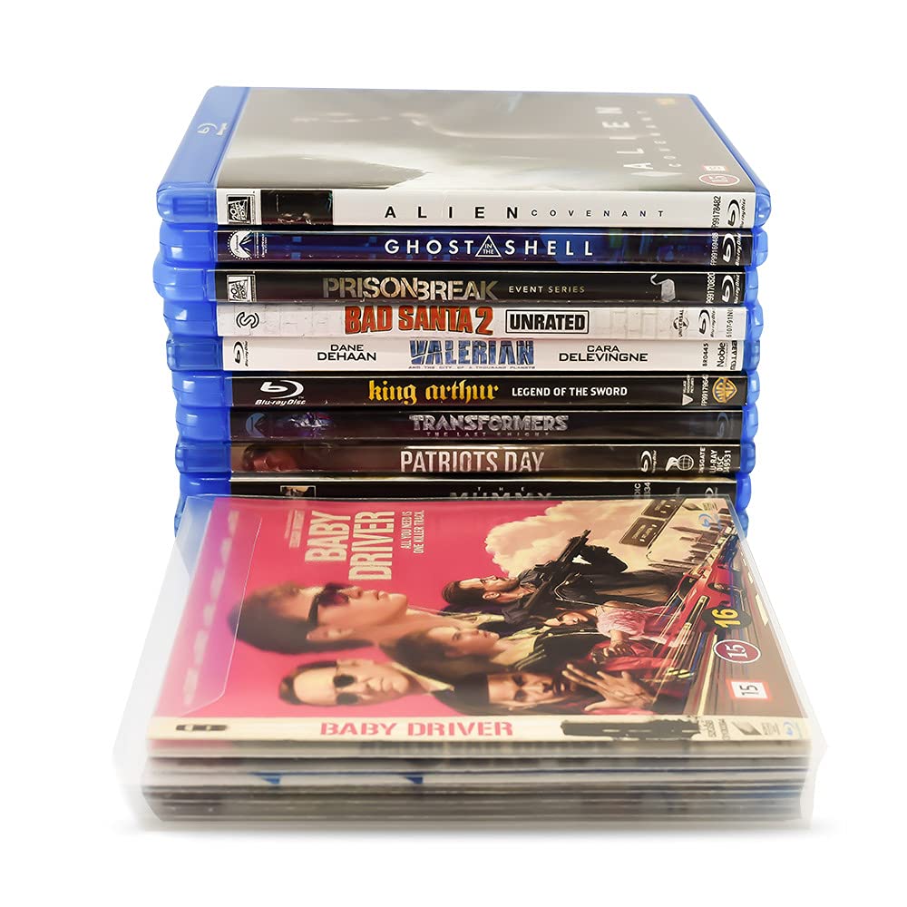 Tarifold Blu-Ray Disc Protective Sleeve with Closing Flap and Space for Cover – 50/Pack (10283)