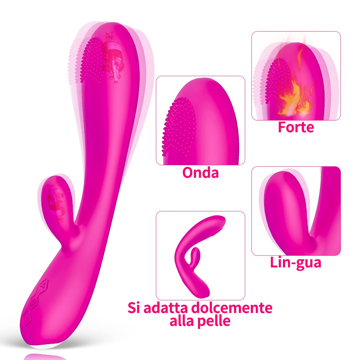 Stimulation 2+1 Modes, USB Fast Charge