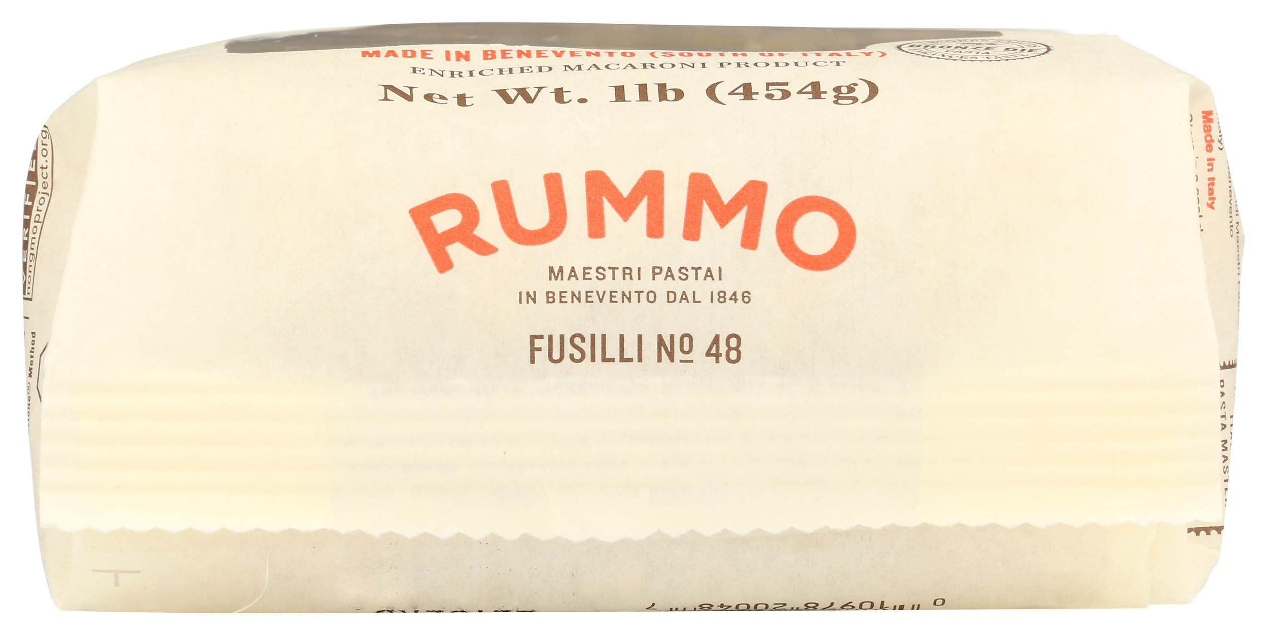 Rummo Italian Pasta Fusili No.48, Always Al Dente (16 Ounce Package)