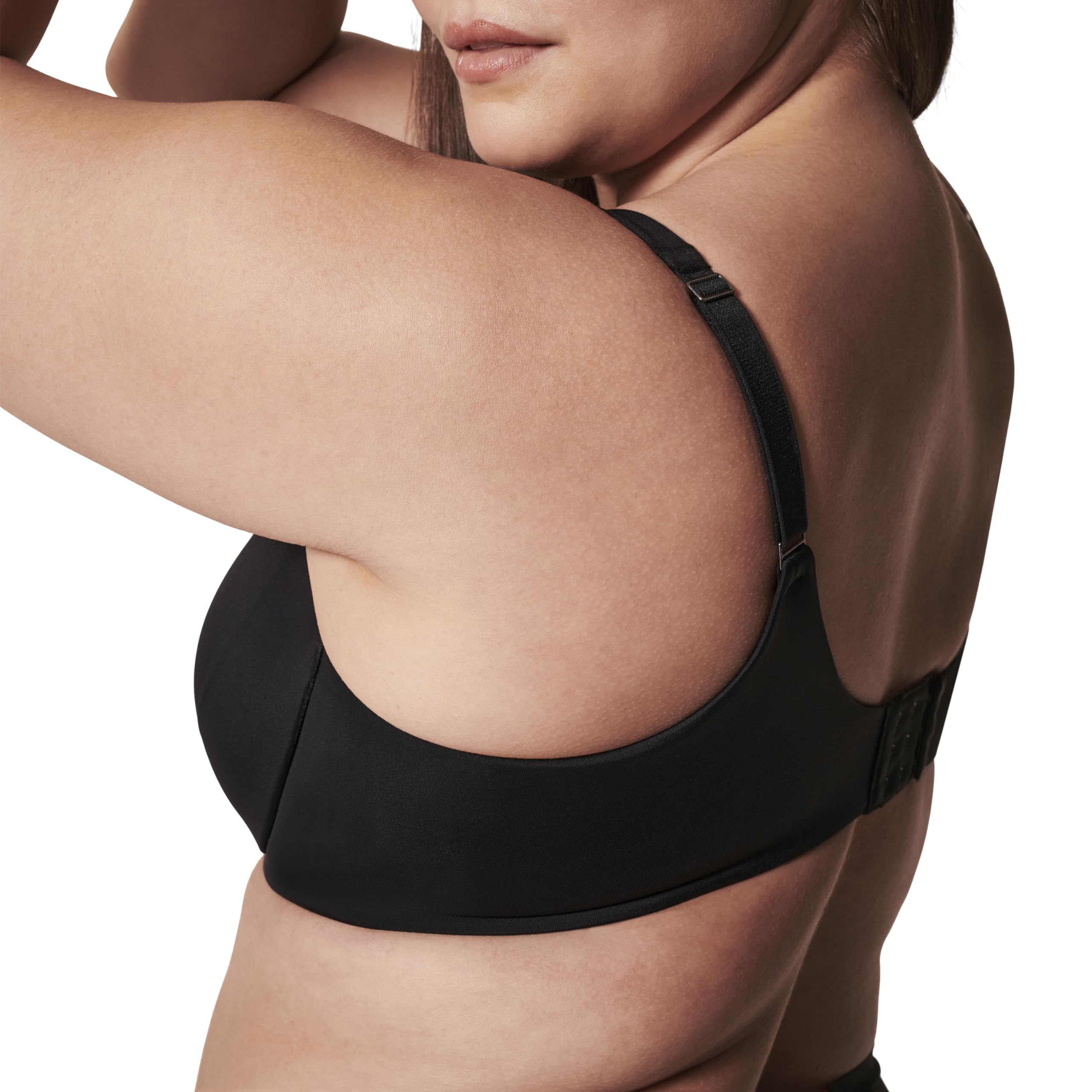 SPANX Low Profile Minimizer Bra - Minimize Breast Size by up to 1 Inch - Quick-Drying Fabric - Comfortable Bras for Women - Very Black - 42DD