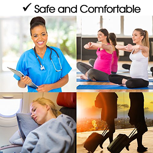 SocksLane Cotton Compression Socks for Women & Men. 15-20 mmHg Support Knee-High Navy Blue X/L