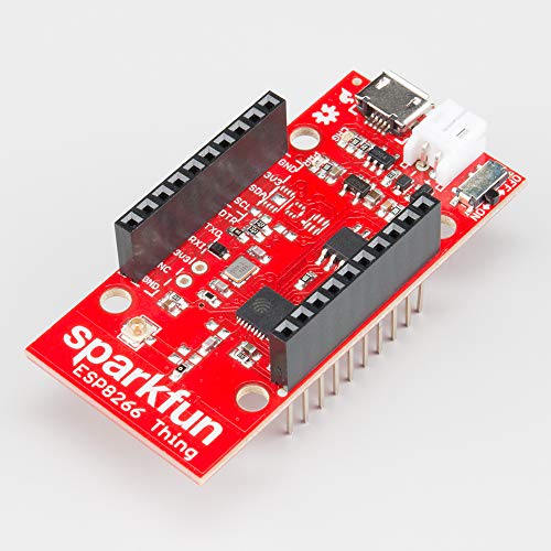 SparkFun ESP8266 Thing Starter Kit for Internet of Things WiFi Development Includes headers jumper wires breadboard Serial breakout Mico-B USB Cable and LEDs Use to Start a Project or Learn IoT