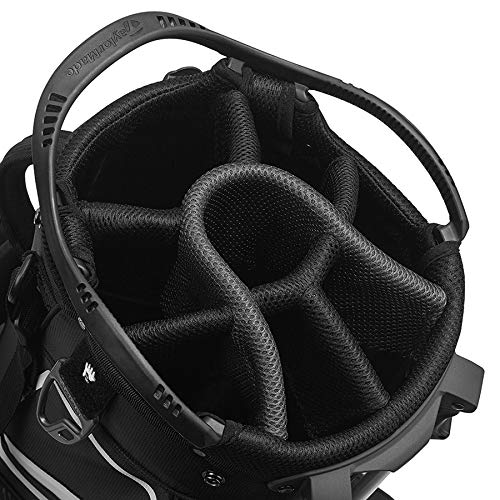 TaylorMade Stand 8.0 Bag, Black/White/Charcoal