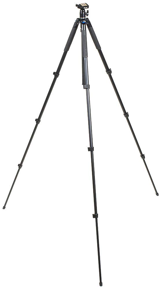 SLIK Sprint PRO III Travel Tripod w/SBH-100 Ball Head for Mirrorless/DSLR Sony Nikon Canon Fuji Cameras and More - Black (611-889)
