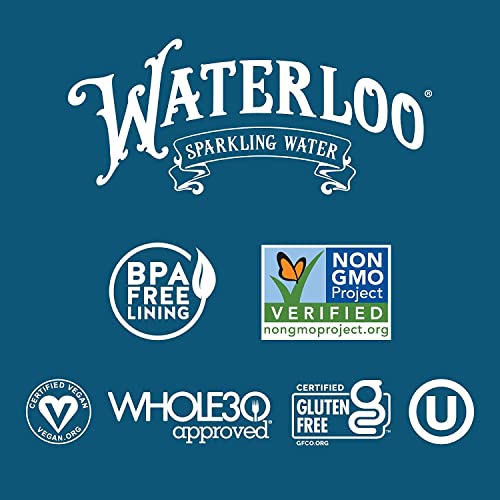 Waterloo Sparkling Water, Ginger Citrus Twist Naturally Flavored, 12 Fl Oz (Pack of 24) | Zero Calories | Zero Sugar or Artificial Sweeteners | Zero Sodium