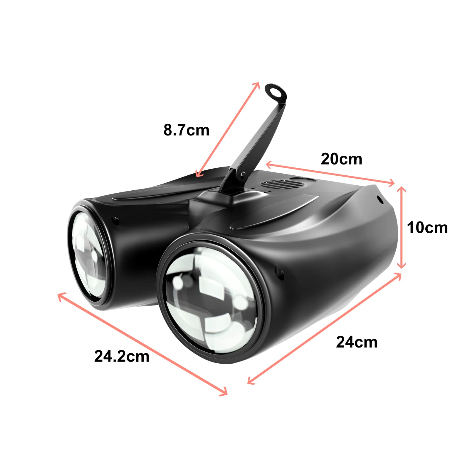 U`King Stage DJ Lights 128 LED Pattern Sound Activated Party Light Moonflower Strobe Lighting Effect for Dance Club Wedding Disco Events