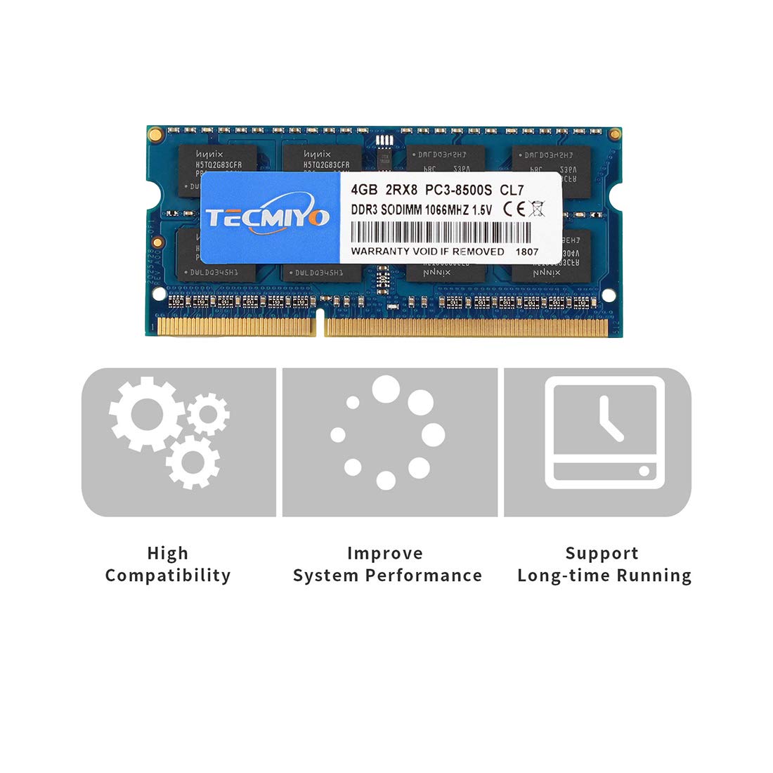 TECMIYO 16GB KIT(4x4GB) DDR3 1600MHz (DDR3-1600) PC3-12800 PC3 12800U Non-ECC Unbuffered 1.5V CL11 2Rx8 Dual Rank 240 Pin UDIMM Desktop PC Computer Memory RAM(SDRAM) Module Upgrade