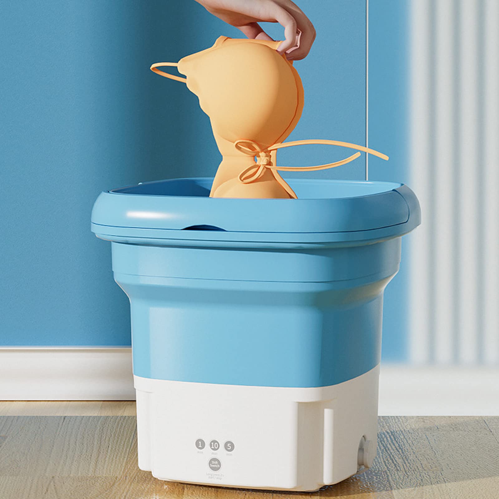YEmirth Mini Baby Washing Machine, Travel Washing Machine 3 Modes Deep Cleaning Half Automatic Washing And Drying In One Energy Saving, Folding Portable Mini Washing Machine For Home Hotel Rv