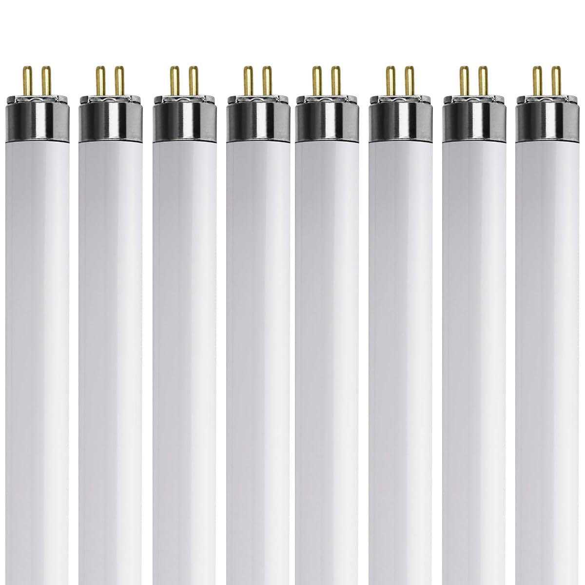 Sterl Lighting - 8 Pack, T5 Linear Tube Light, 8 Watt, 120 Volts, 400Lm, 12 Inch, 4100K Cool White, G5 Mini 2 Pin Base, Under Counter or Cabinet Fluorescent Bulbs Replacement for F8T5/CW