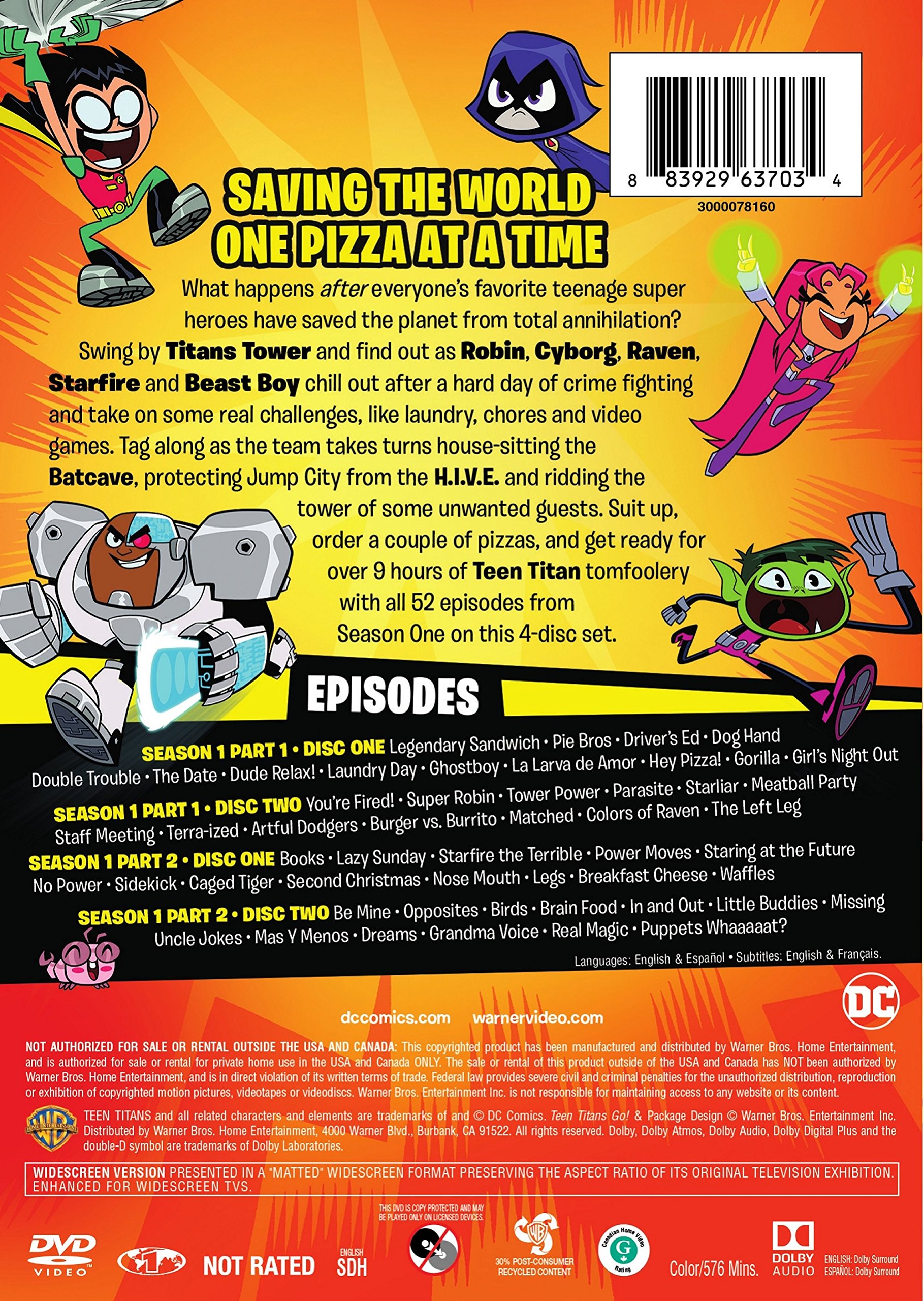 Teen Titans Go!: Complete First Season (DVD)