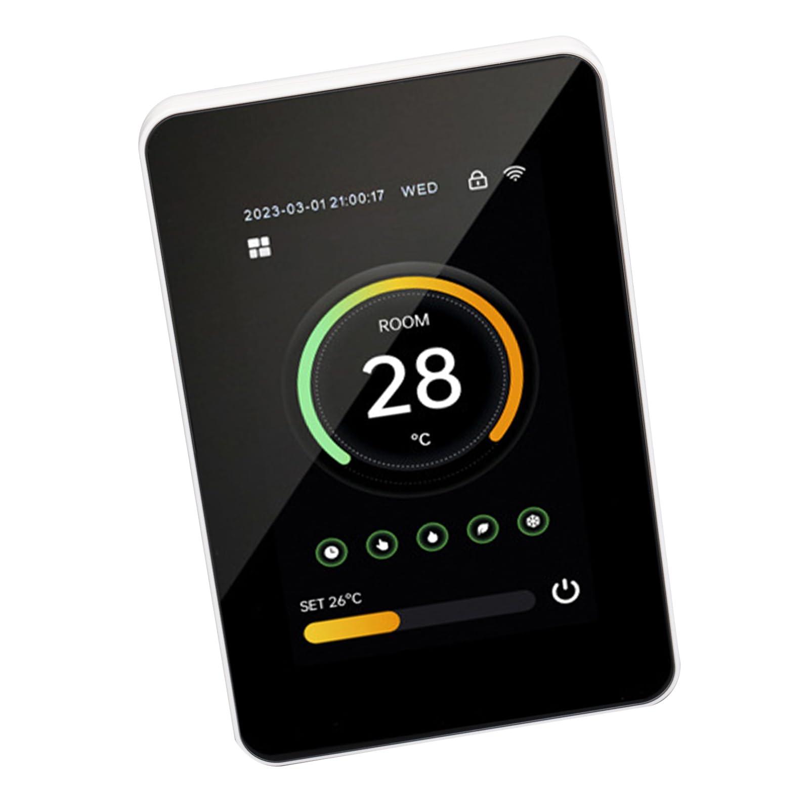 Smart WiFi Thermostat, 100‑250VAC Prevent Freezing App Control Smart WiFi Thermostat with Screws for Floor Heating (3A)