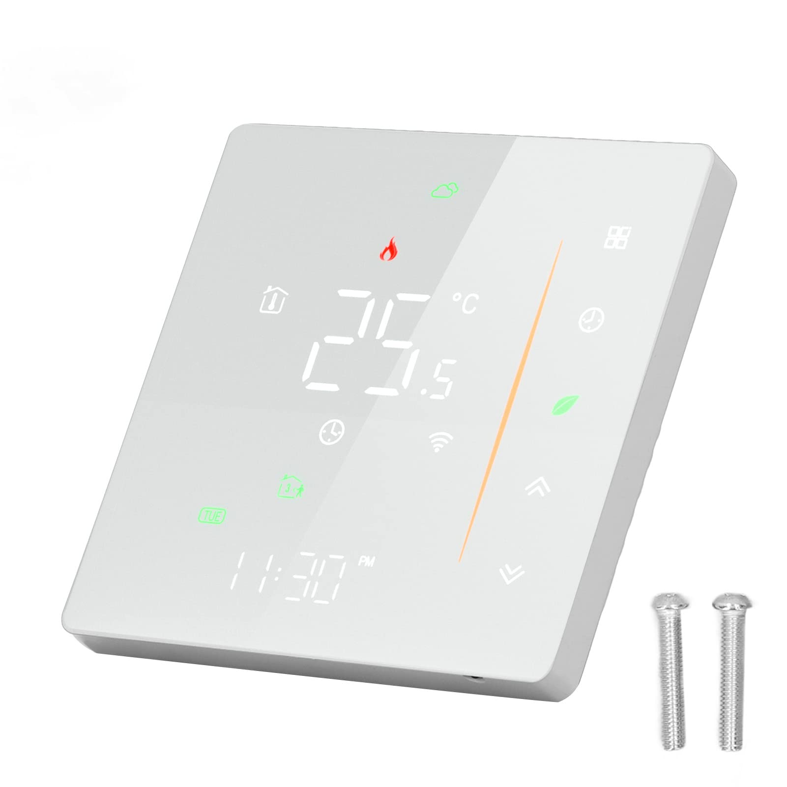 Smart Thermostat, Water Floor Heating Thermostat Energy Efficient LCD Display APP Control for Hotel Restaurant