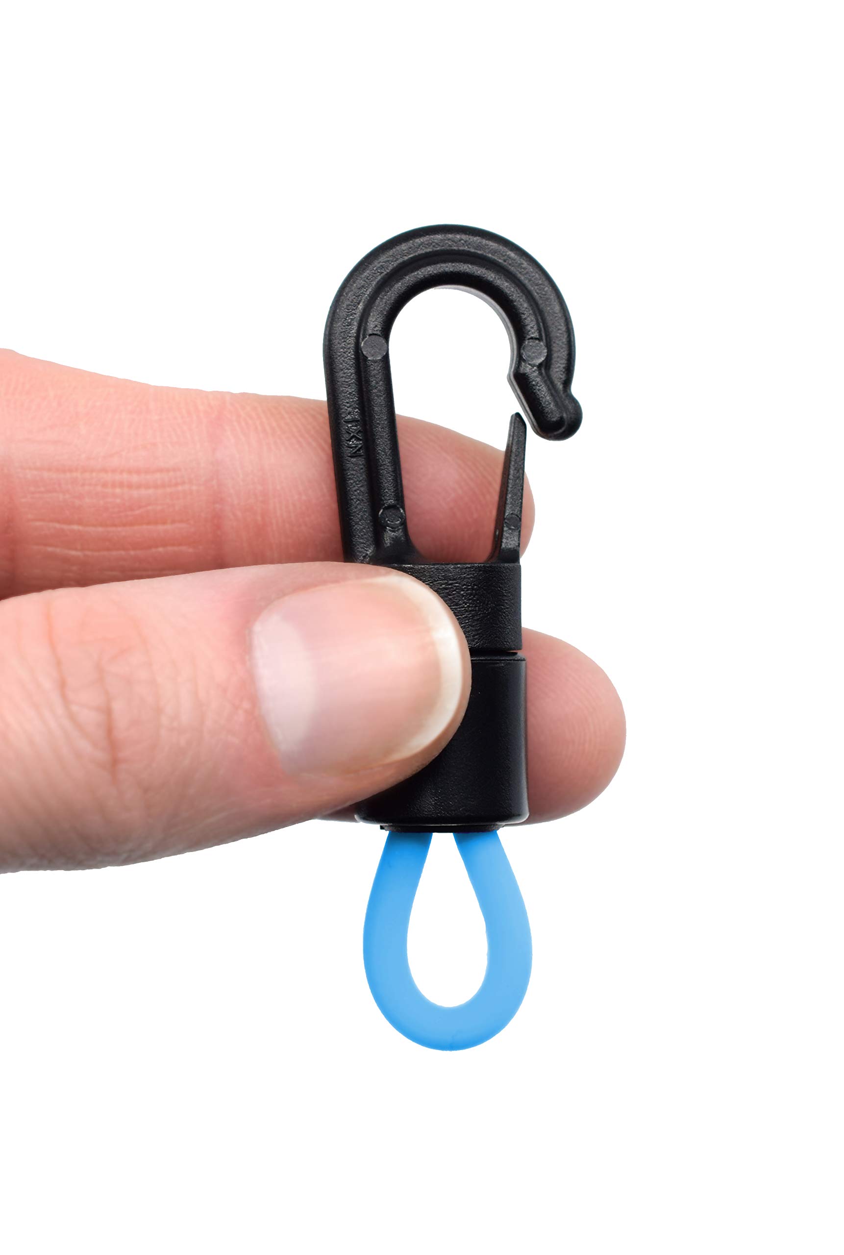 Teak Tuning Complete Carrier, Blue Flame Colorway - Fingerboard Hook Key Chain - Silicone - Made In the USA