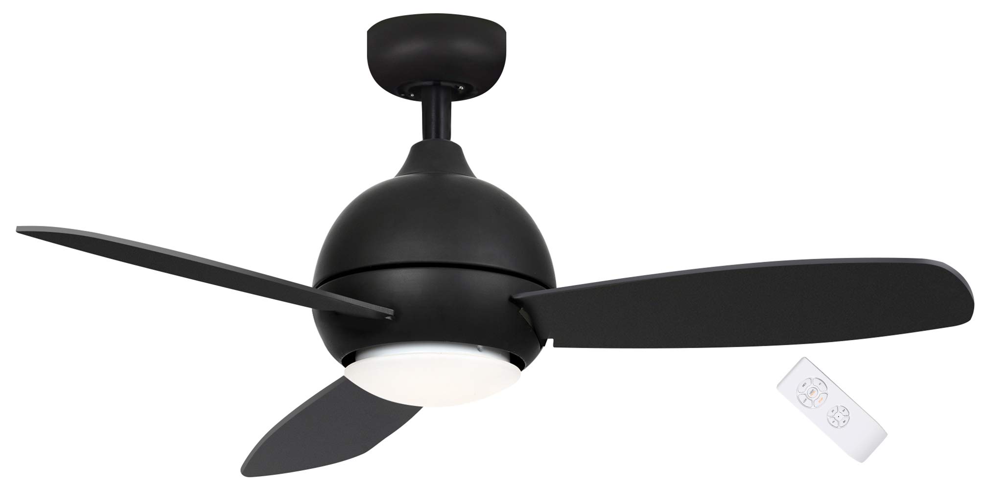 SOLTRONICS Ceiling Fan with Light and Remote 42" LED Ceiling Fan Light 3 Color Temperature Reversible Black/Dark Barn Wood Blade Indoor Use
