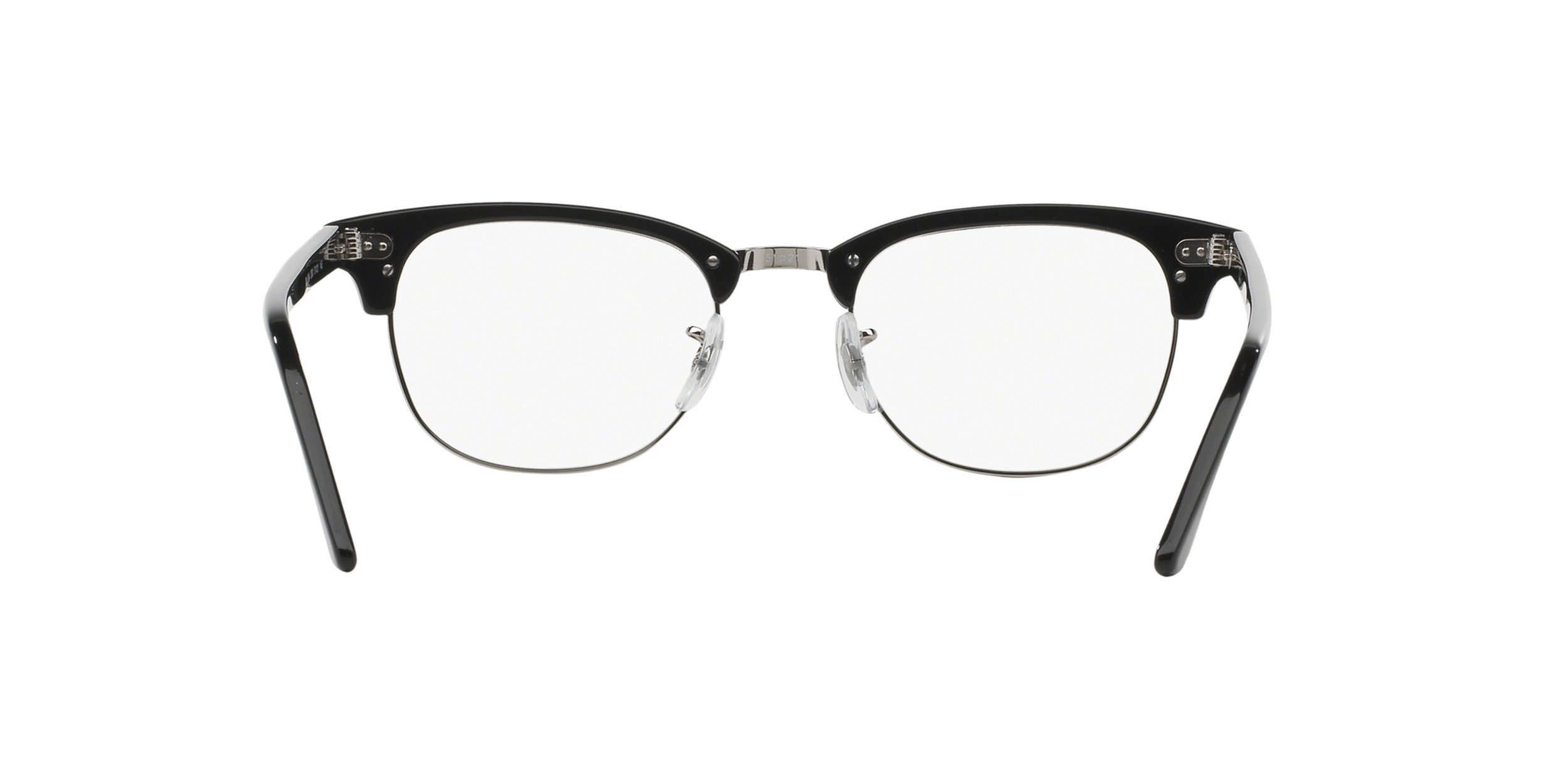 Ray-Ban Unisex 5154 Clubmaster Eyeglasses Shiny Black 49mm