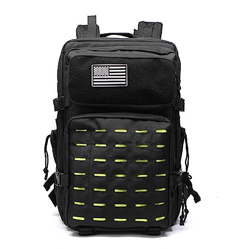 WEQUP Special Edition 50 L Military Tactical Backpacks, Back Pack with 2 Sides Bottle Holders and Laptop Compartment, Tactical Backpack Waterproof