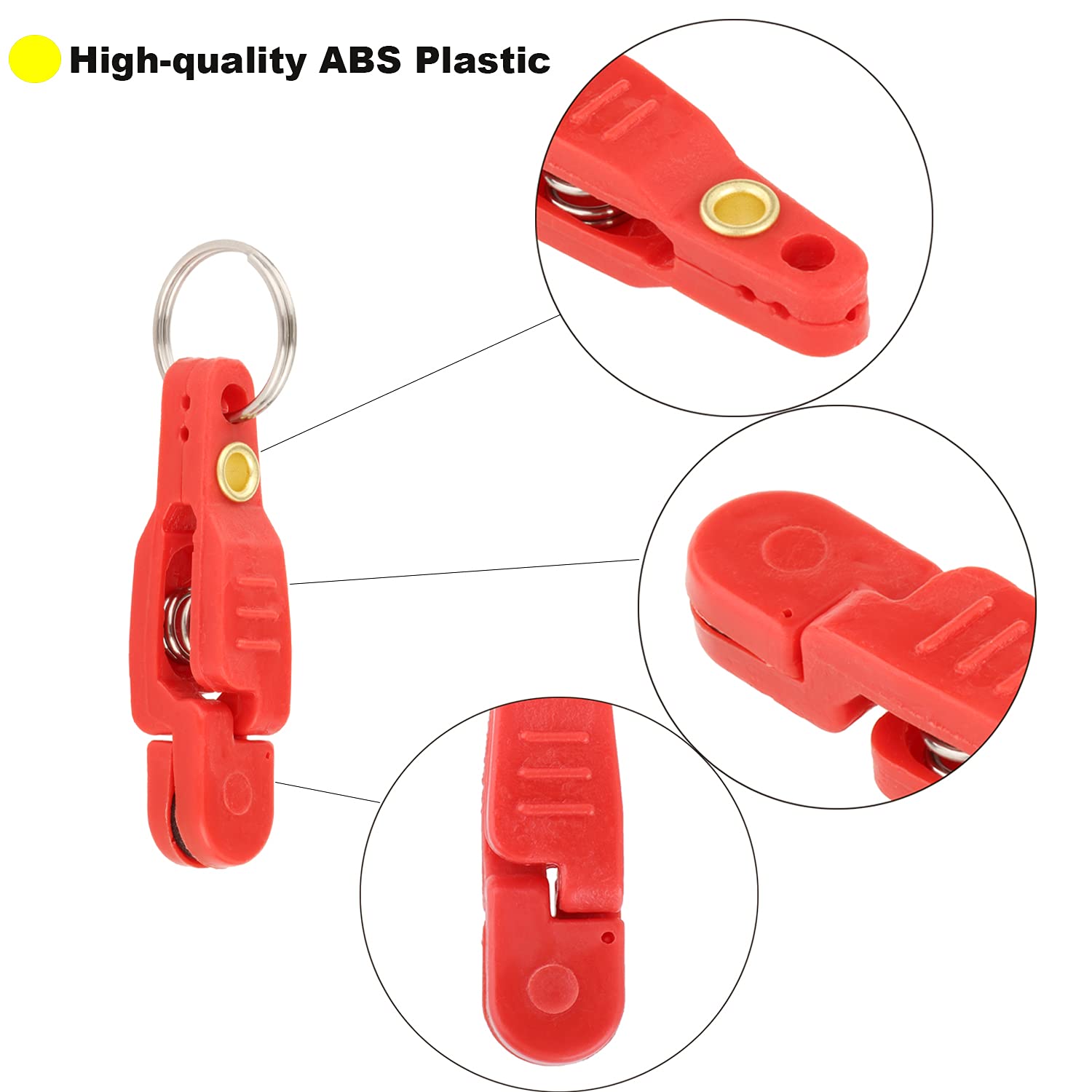 YUNNLEZT 10Pcs Heavy Tension Downrigger Release Clips for Offshore Fishing, Planer Board, Weight, Kite