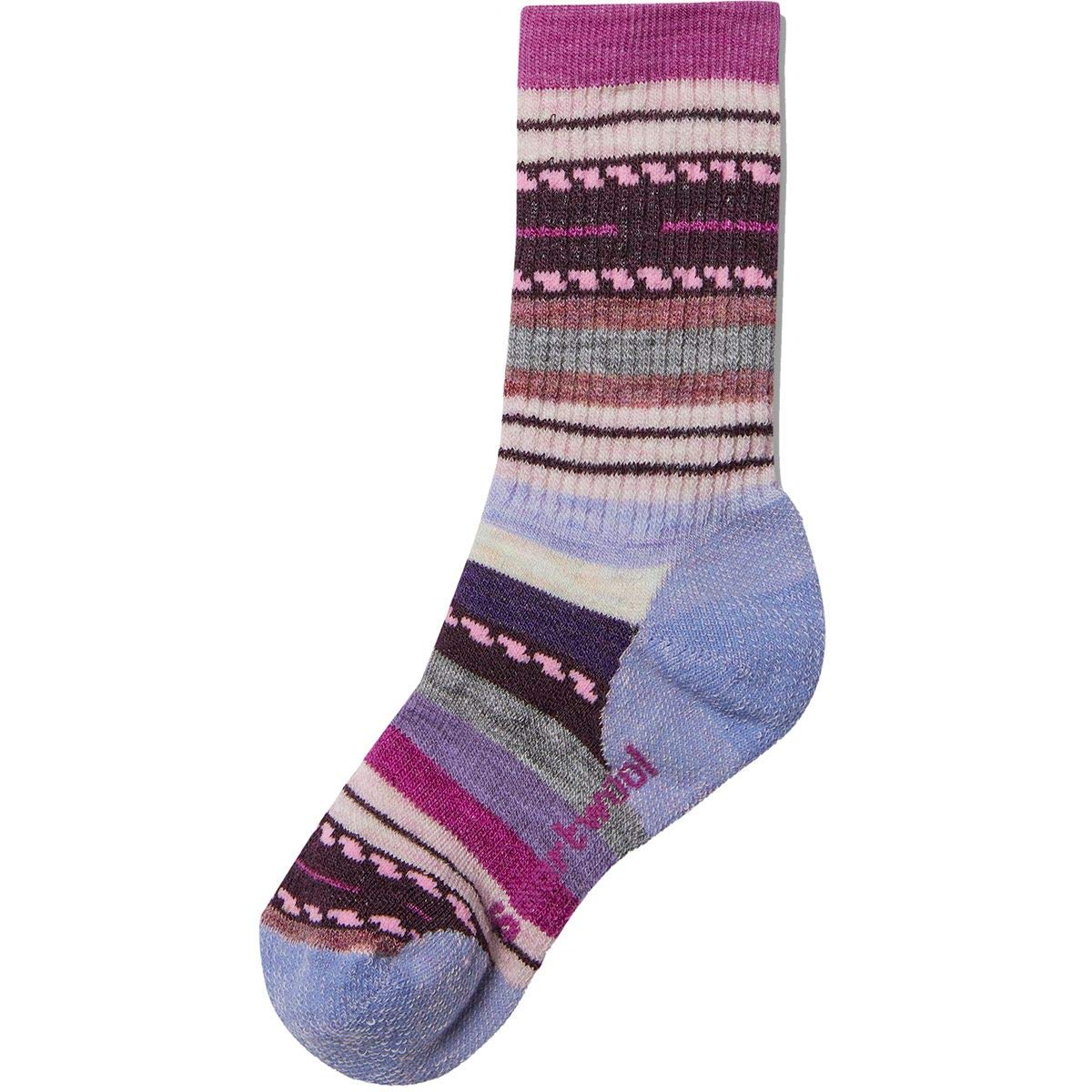 Smartwool Cushioned Performance Outdoor Socks- Kids' Hike Medium Margarita Crew PURPLE MIST M