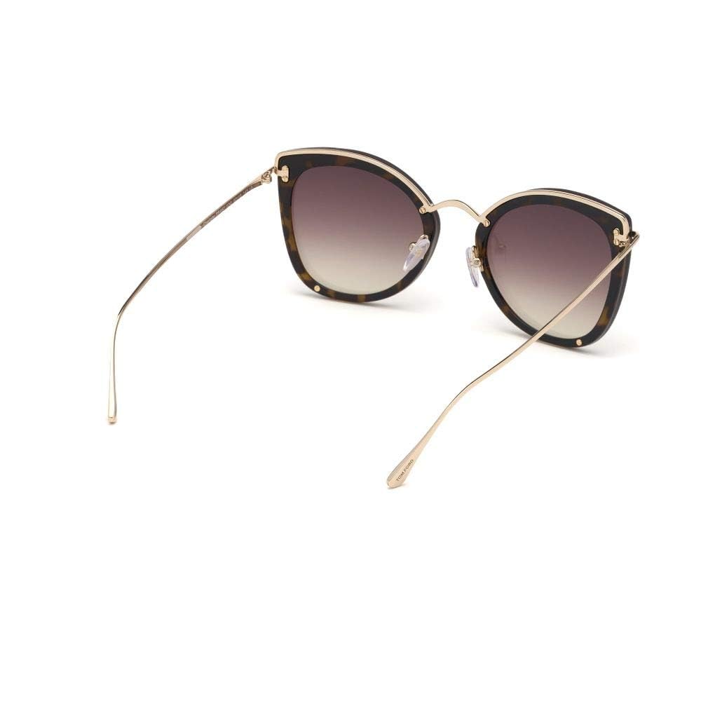 Tom Ford FT0657 52G Dark Havana Charlotte Cats Eyes Sunglasses Lens Category 3, 62-15-145