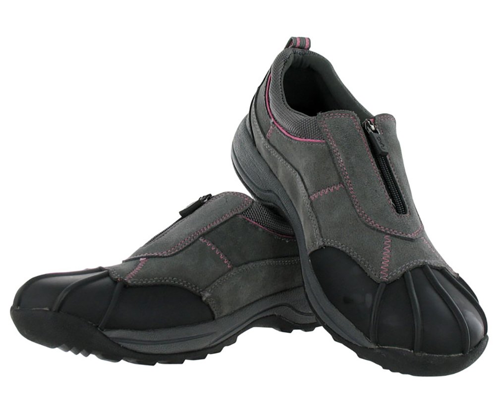 Ryka Terrain Zip Womens Shoes Size 9.5, Color: Grey/Black/Pink