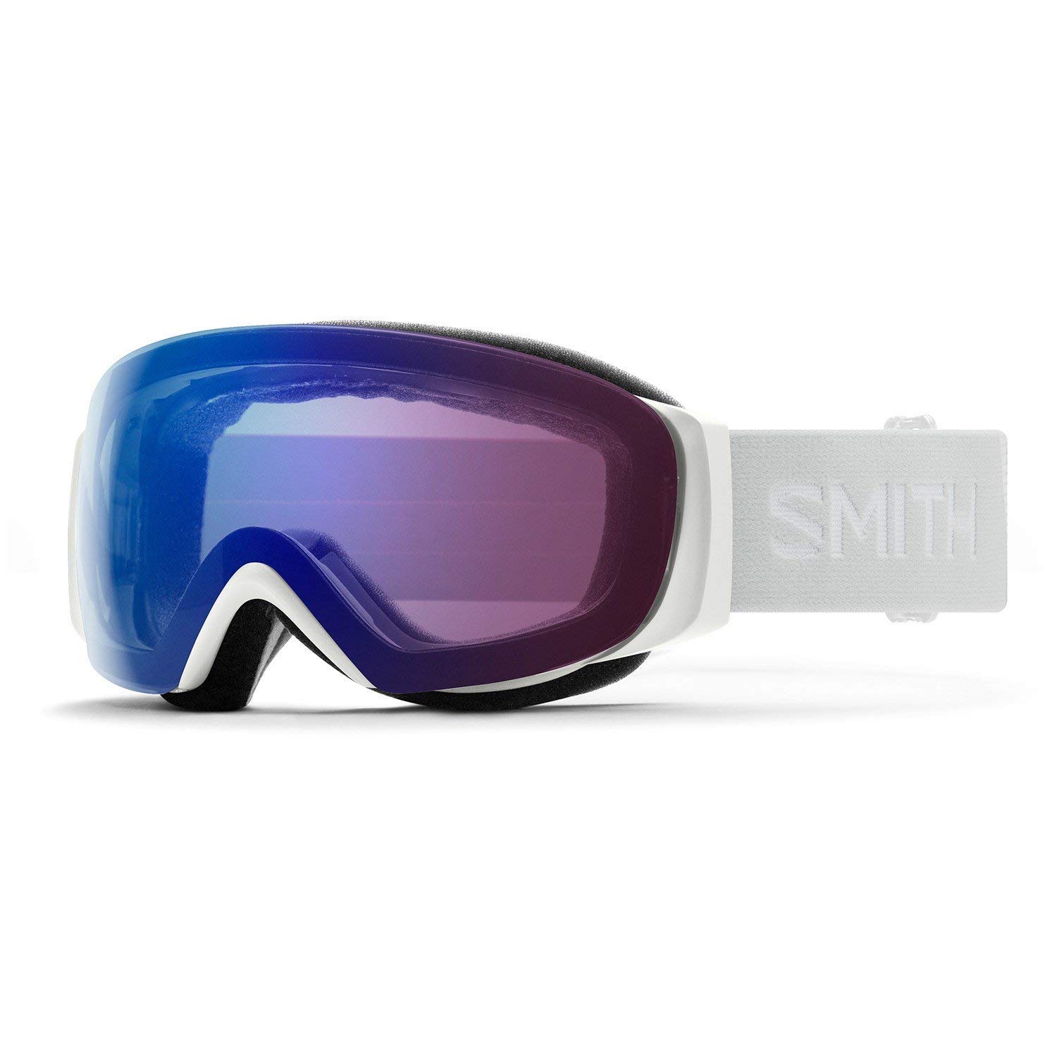 SMITH Optics I/O MAG S Women's Snow Winter Goggle - White Vapor, Chromapop Photochromic Rose Flash