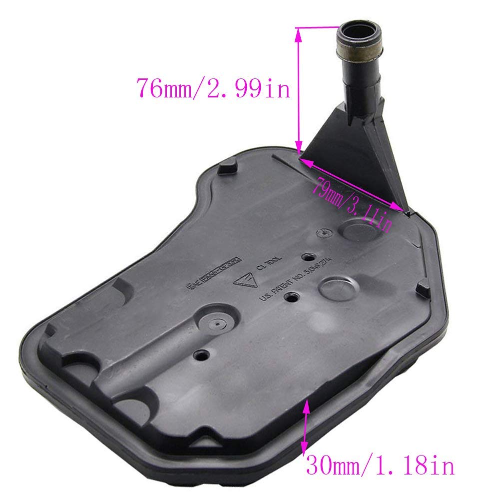 TOPEMAI 4L60E Shift Solenoid and 4L60E Transmission Filter Gasket kit Compatible with Cadillac Buick Blazer Astro Replace 24230298 24208576