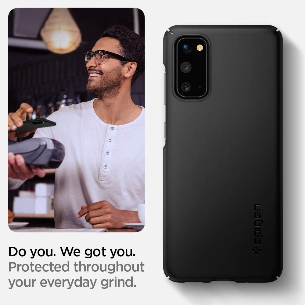 Spigen Thin Fit Designed for Samsung Galaxy S20 Case/Galaxy S20 5G Case (2020) - Black