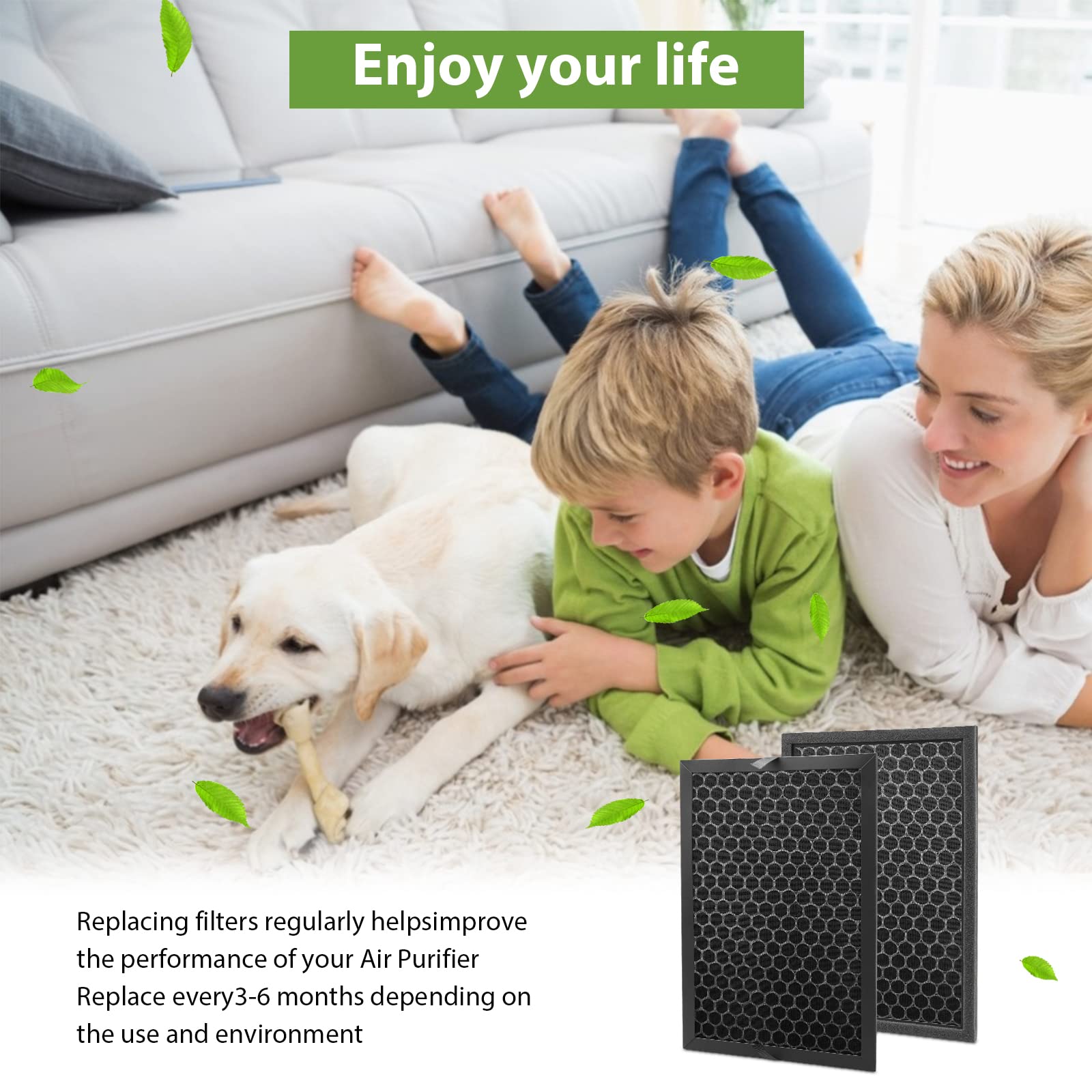 Smilyan 1 Pack HRFSC1 Replacement Filter S for Honeywell HPA3000 PowerPlus and HPA5000