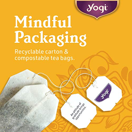 Yogi Tea Throat Comfort Tea - 16 Tea Bags per Pack (4 Packs) - Herbal Tea for Throats - Organic Throat-Soothing Tea - Includes Licorice Root, Wild Cherry Bark, Slippery Elm Bark & More