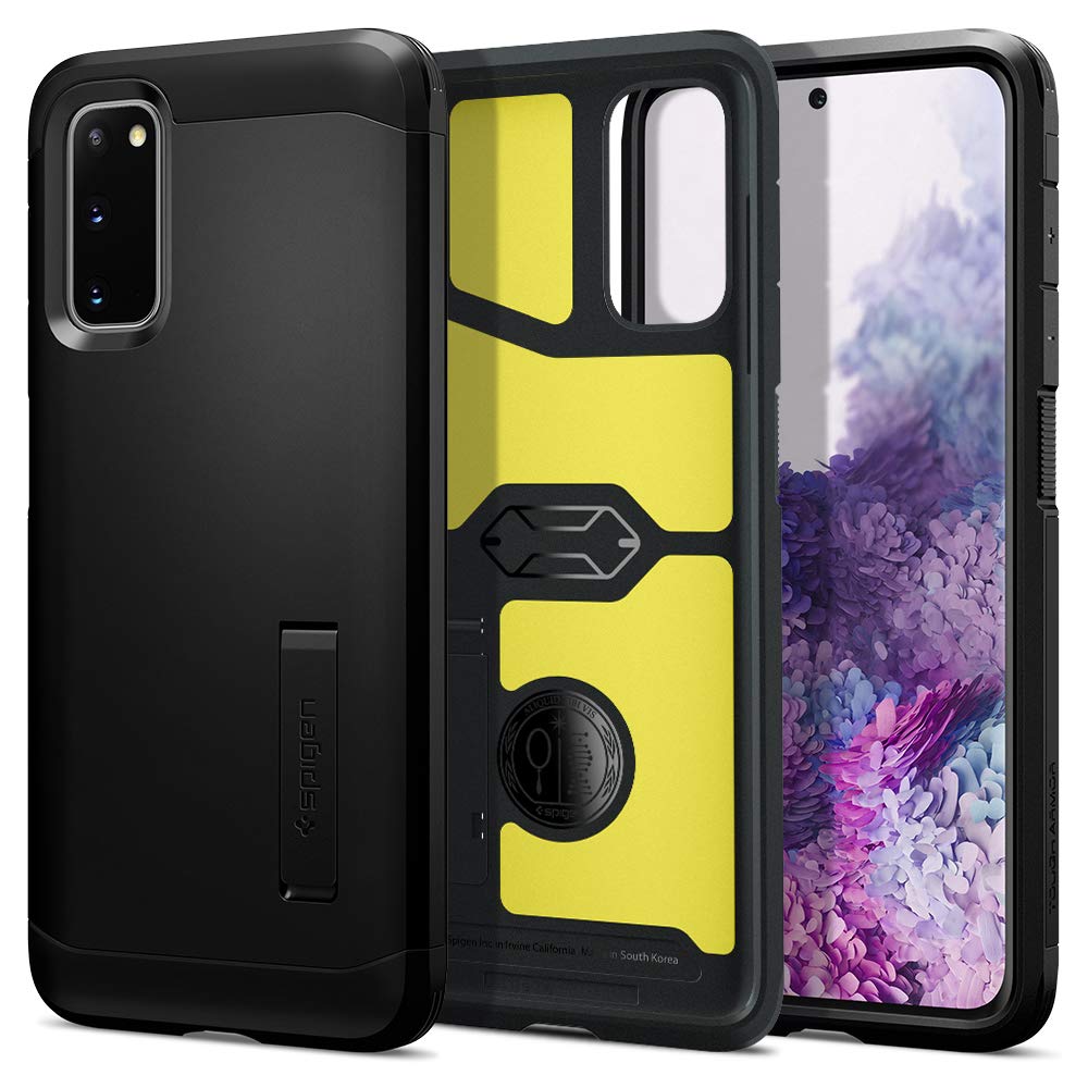 Spigen Tough Armor [Extreme Protection Tech] Designed for Samsung Galaxy S20 Case/Galaxy S20 5G Case (2020) - Black